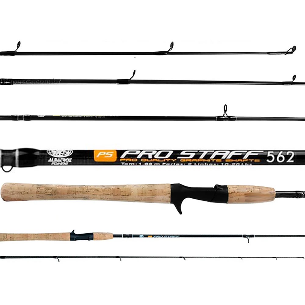 Vara P/ Carretilha Fibra De Carbono 17lbs Pro Staff C562 - Faz a Boa!