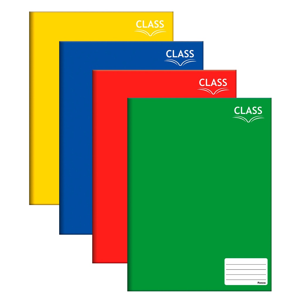 4 Cadernos Escolar Brochura Premium 96 Fls Capa Dura Liso | Shopee Brasil