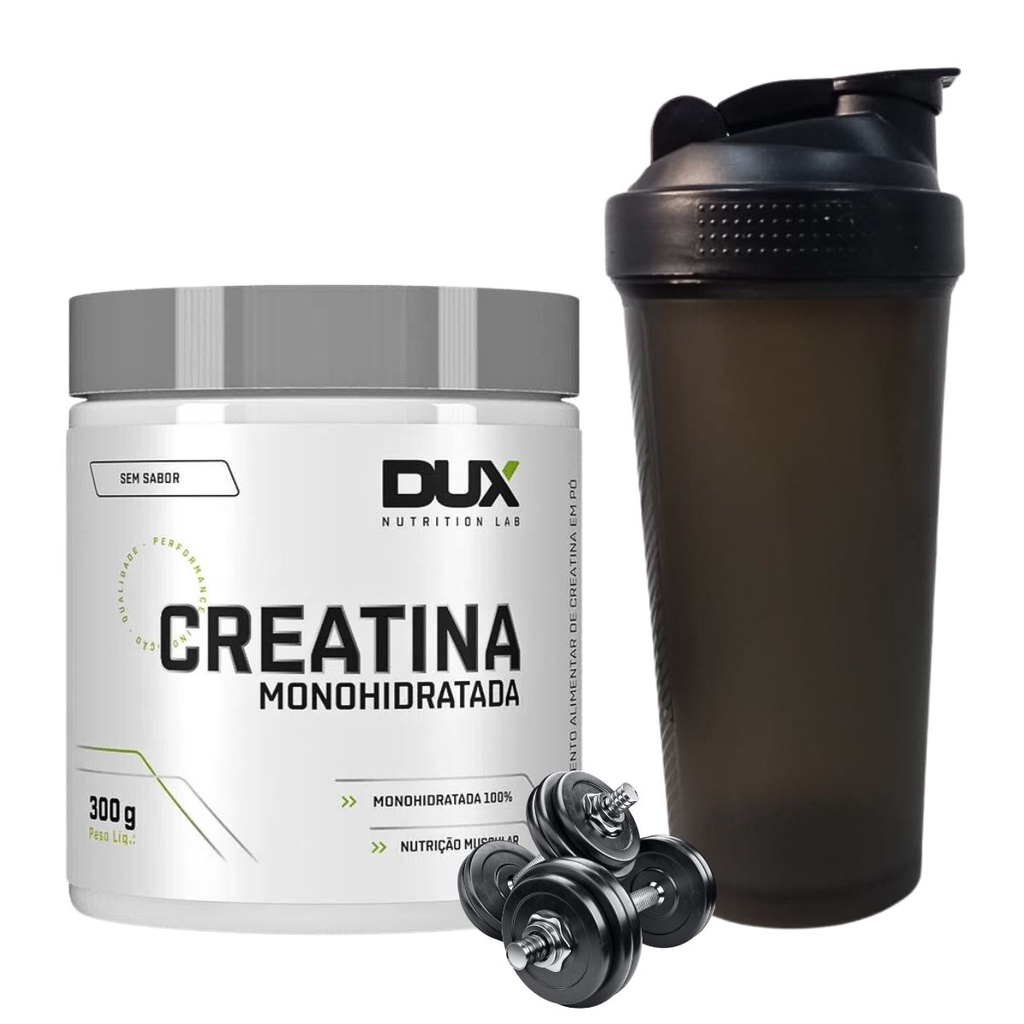 Creatina 300g Dux Nutrition Monohidratada 100% Pura + Shaker | Shopee ...