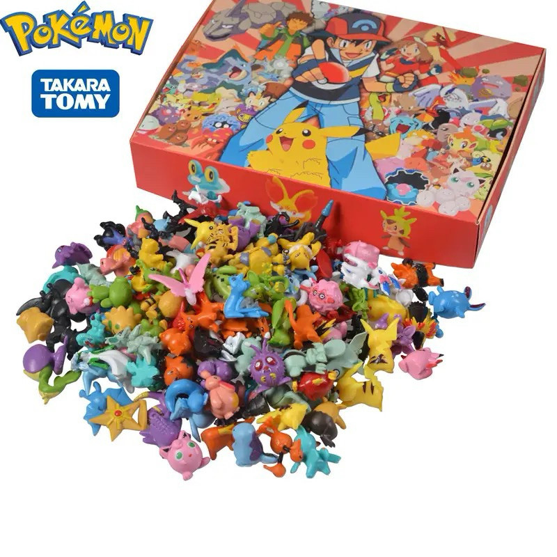 144 Pcs Bonecos Pokémon Sem Repetições Miniaturas Pokemon Coleção ...