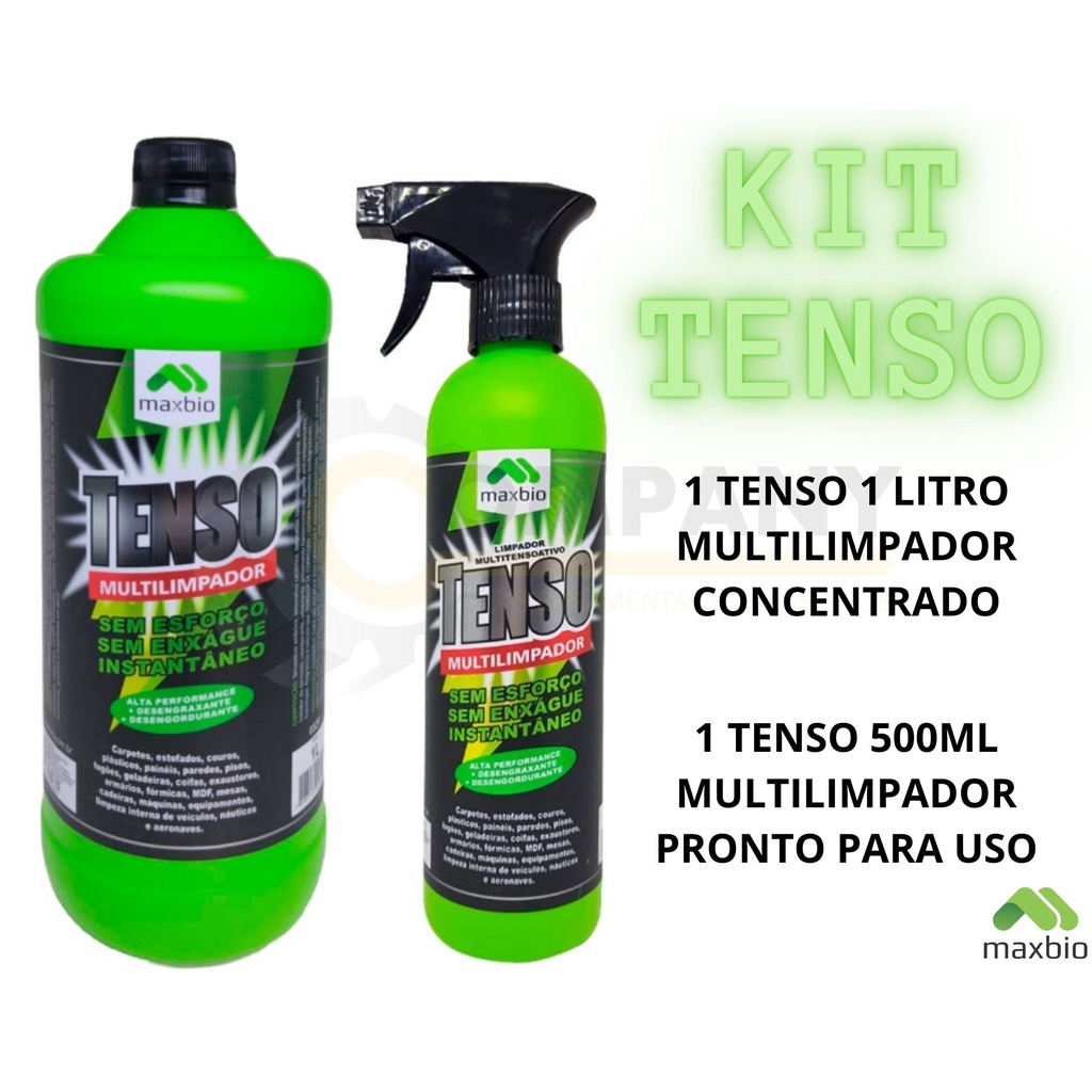 Kit Tenso Multiuso 1 Litro concentrado + 500 ML pronto para o uso ...