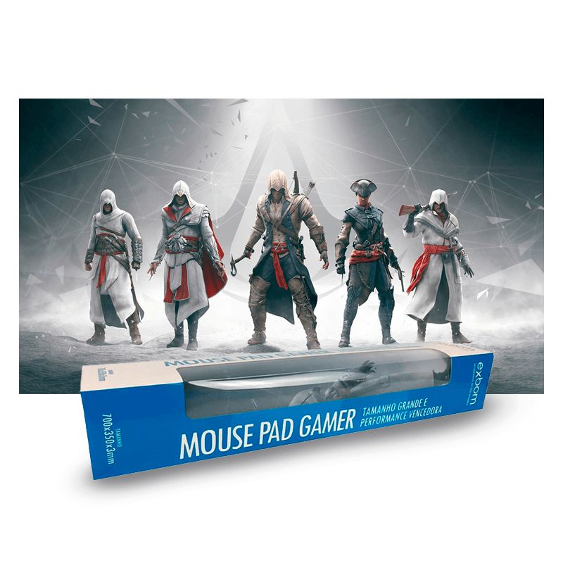MOUSE PAD GAMER ASSASSIN'S CREED FAMILY 70CM X 35CM X 3MM(MP-7035C20 ...