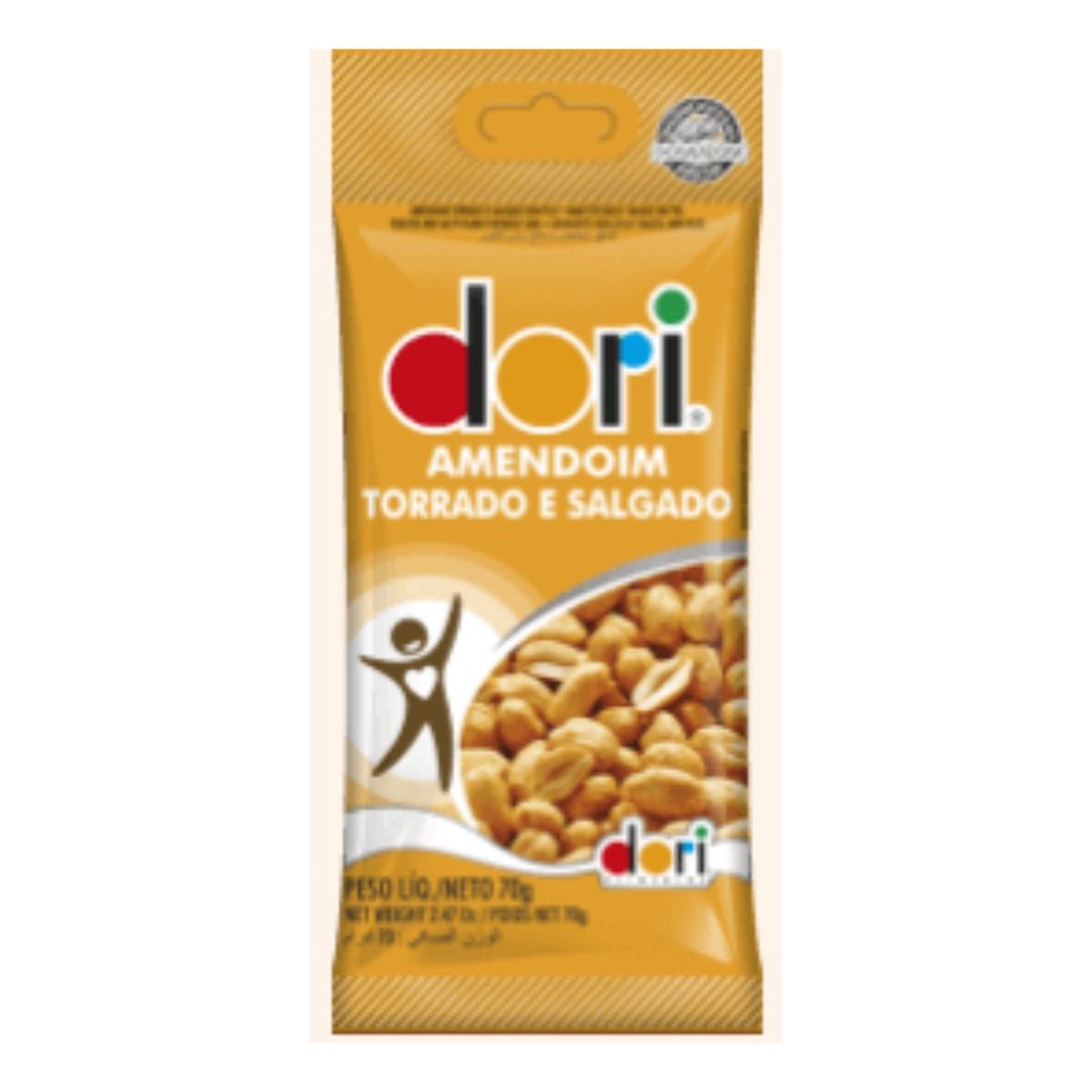 Kit 3 Pacotes de Amendoim Dori Torrado e Salgado 70g | Shopee Brasil Kit 3 Pacotes de Amendoim Dori Torrado e Salgado 70g | Shopee Brasil
