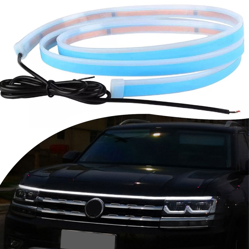 Fita Led Neon Capo Carro Luz DRL Diurna Barra Tuning 1 Metro 50Cm ...