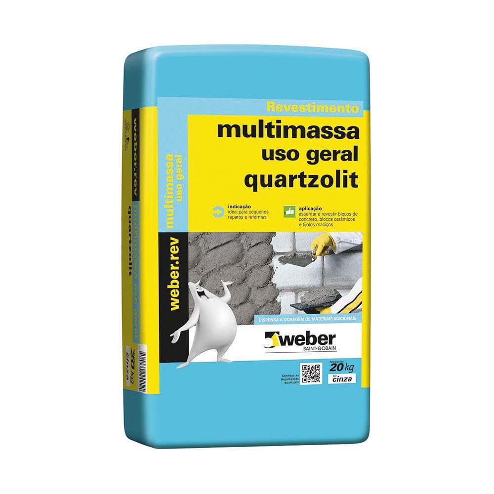 Argamassa Quartzolit para uso Geral Multi Massa 20kg | Shopee Brasil
