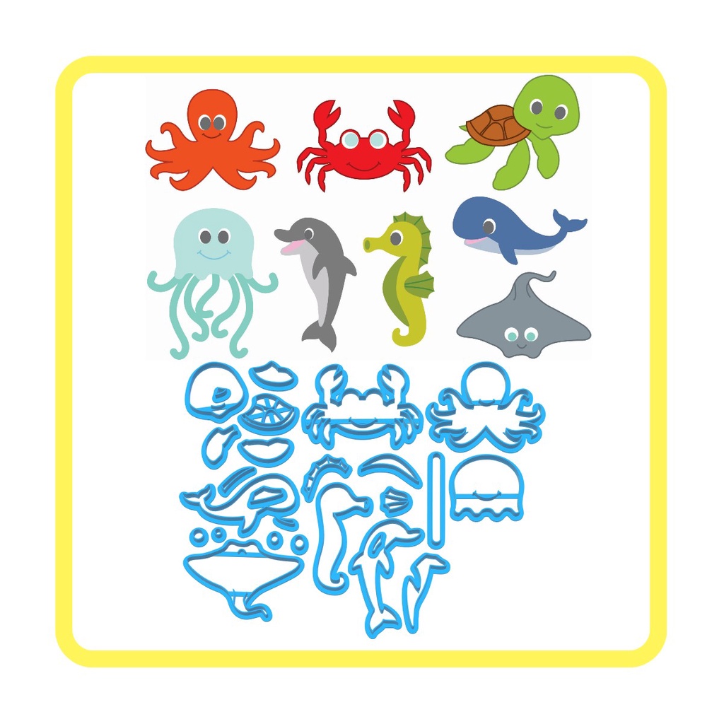 Cortador Fundo do Mar Cute - 5Cm | Shopee Brasil
