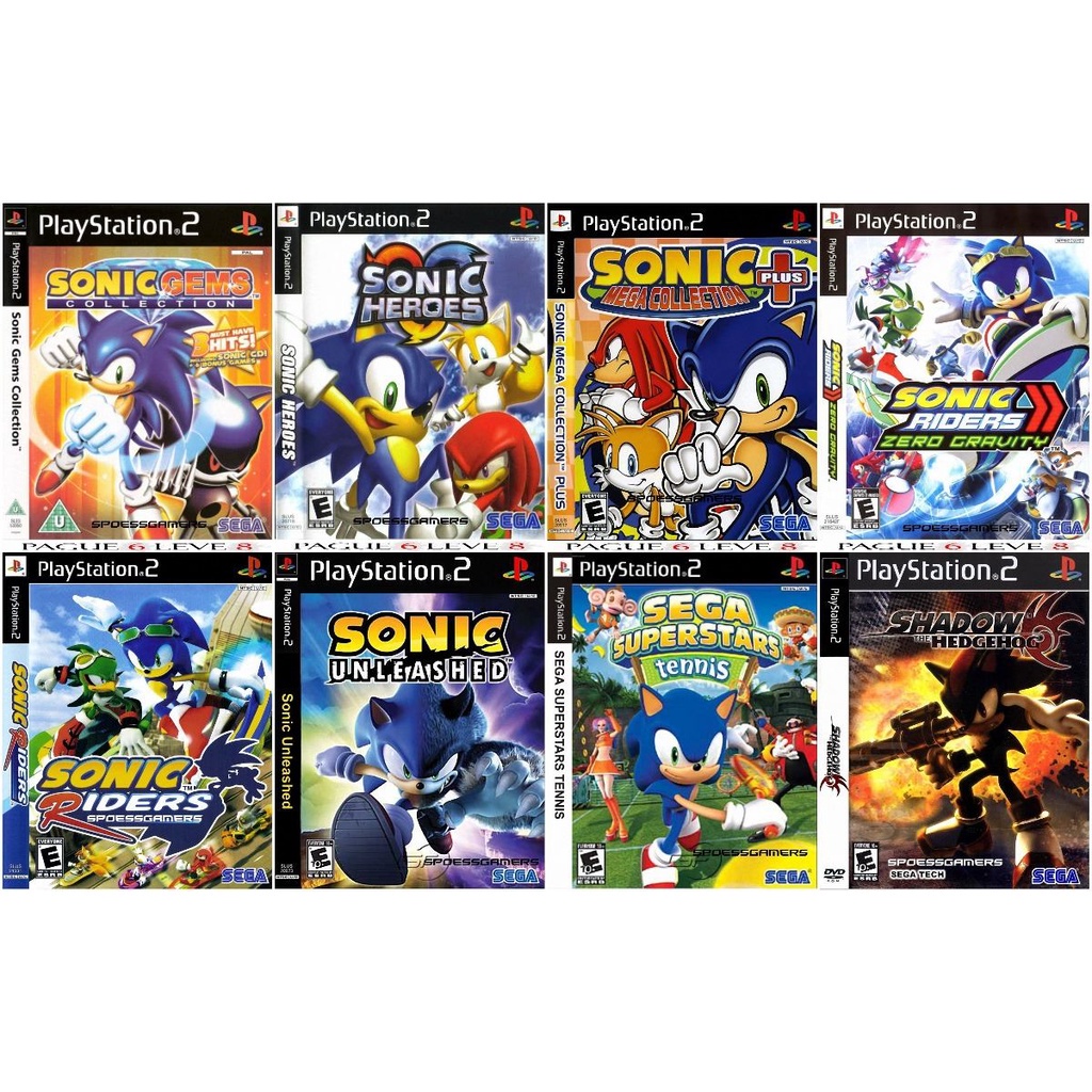 Jogo Ps 2 Sonic Collection (8 s) Ps2 Desbloqueado zz | Shopee Brasil