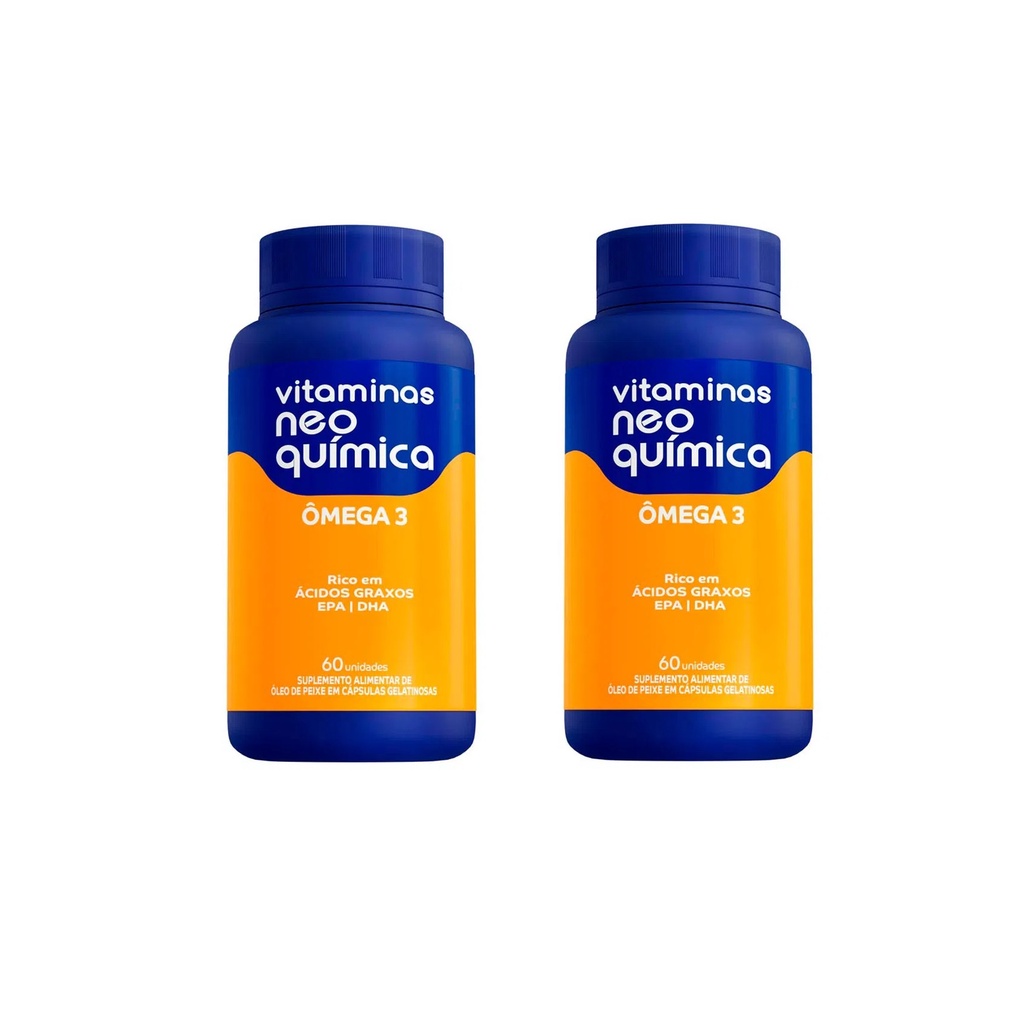 Kit 2 Vitamina Neo Química Ômega 3 Com 60Un - Neo Química | Shopee Brasil