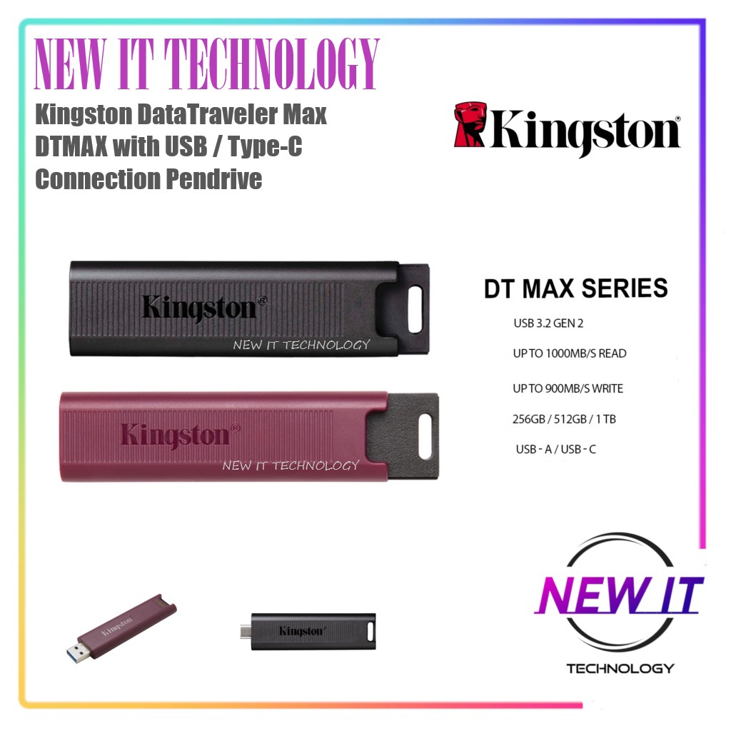 Kingston DataTraveler Max 2TB 4T USB 3.2 Gen 2 Unidade Flash Tipo A De ...