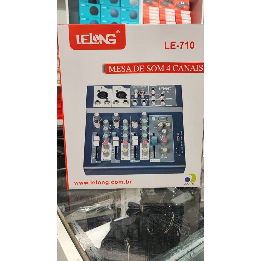 Mesa De Som DJ Digital 4 Canais Lelong Le-710 Bivolt | Shopee Brasil
