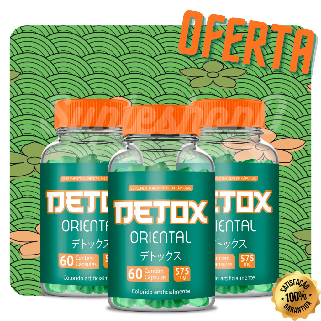 Kit 3x Detox Oriental® 60 Cáps. Original | Shopee Brasil