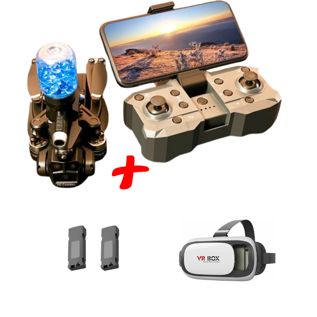 Drone K11 MAX Brushless, Câmera Tripla e Bomba de Água, 2 Baterias + óculos VR | Shopee Brasil