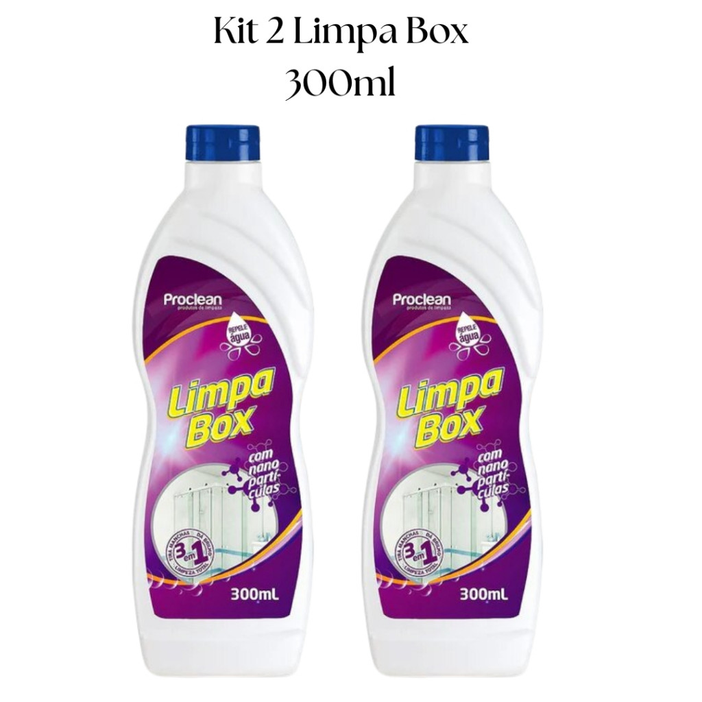 Kit 02 Limpa Box Proclean 300ml Cremoso Ideal para Voltar o Brilho ...