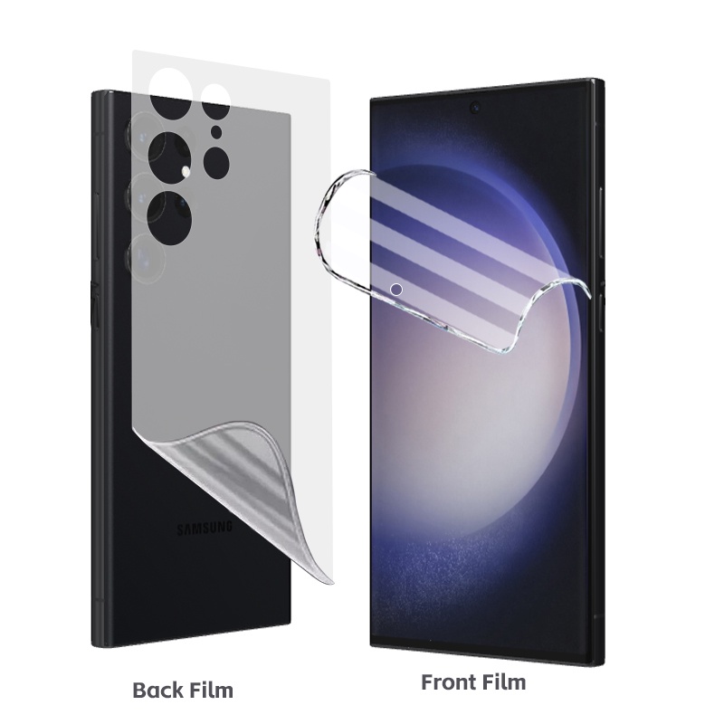 Filme Hidrogel Frontal/Traseiro Para Samsung Galaxy S23 Ultra S21 Plus S22 S20 FE S21FE S20FE ...
