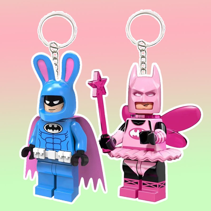 Compatível com o Lego Rabbit Ears Pink DC Batman Building Block ...