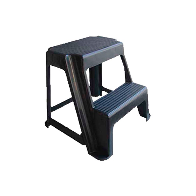 Banqueta Antares com 2 Degraus Preta Multiuso Resistente Ótima Qualidade Utensílio Imperdível ...