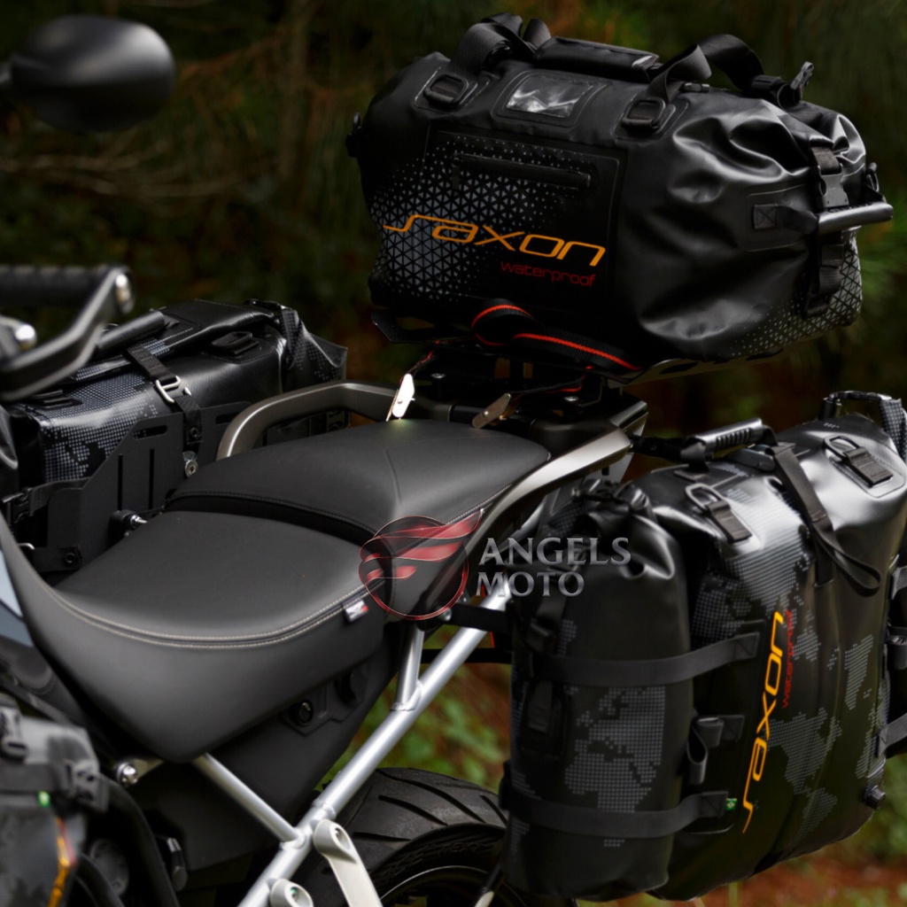 Mochila Saxon Alforge Para Moto 30L Preto | Shopee Brasil