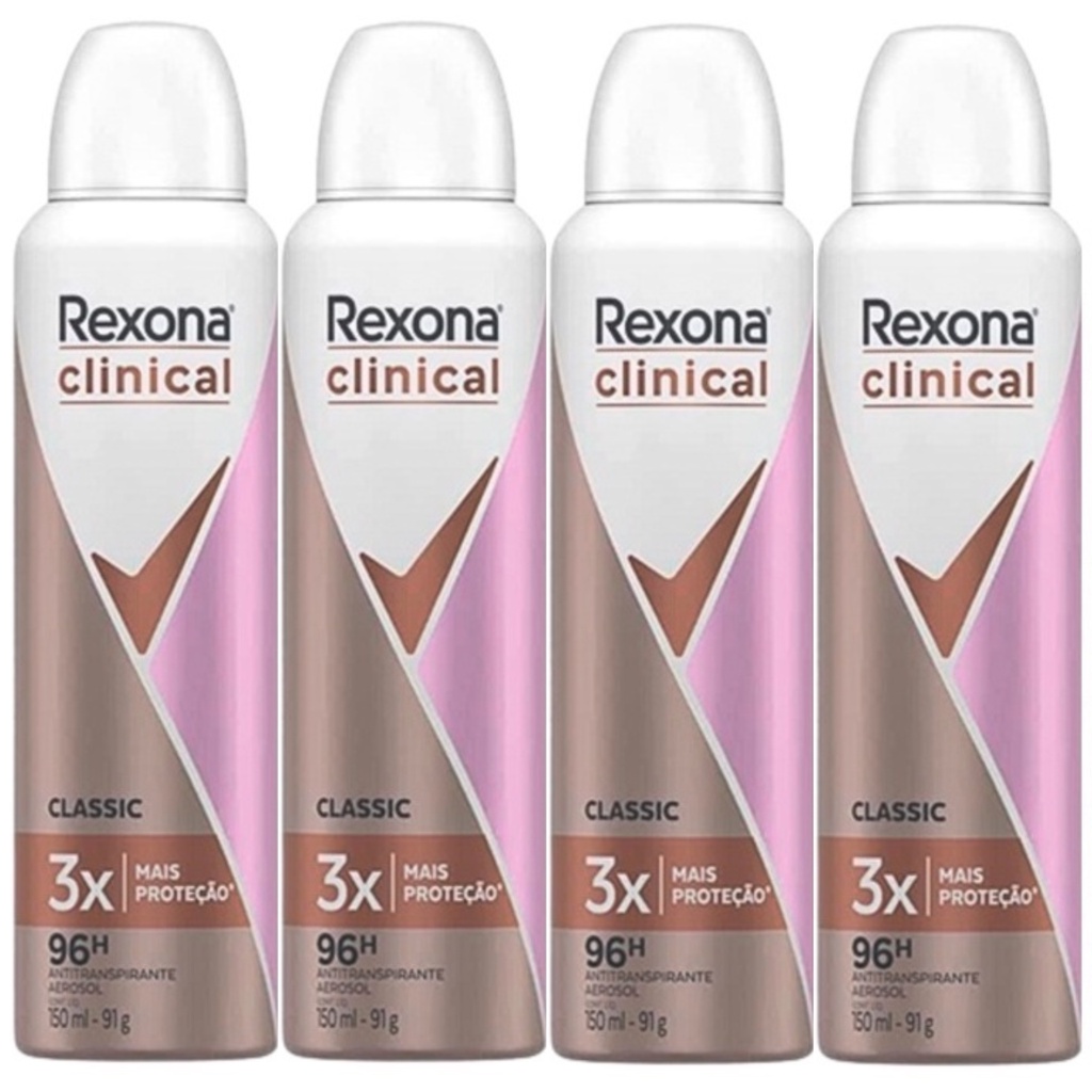 Rexona Clinical Classic Aerosol Desodorante Antitranspirante | Shopee ...