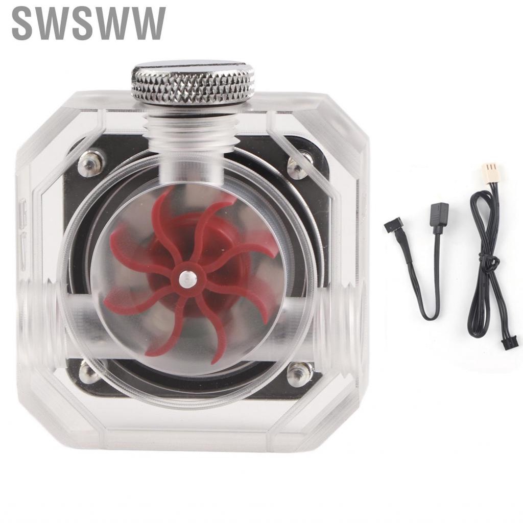Swsww Water Cooling flowmeter G1/4 Threaded Computer System Flow Meter ...