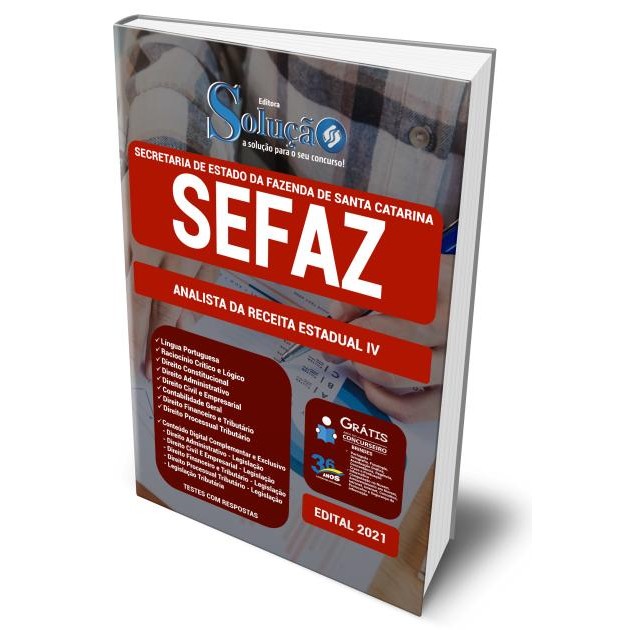 Apostila SEFAZ-SC - Analista da Receita Estadual IV | Shopee Brasil