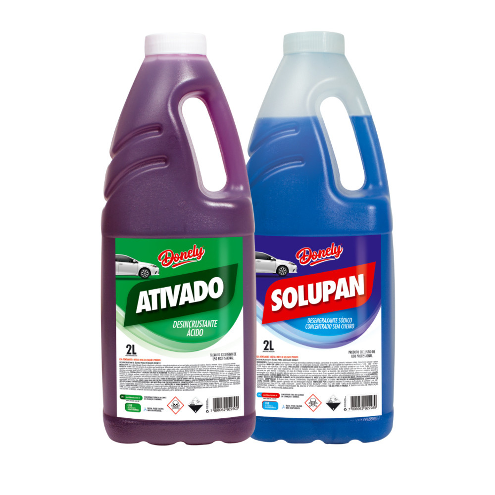 Kit Lava Rápido Ativado Roxinho e Solupan 2L Limpa Bau Desengraxante ...
