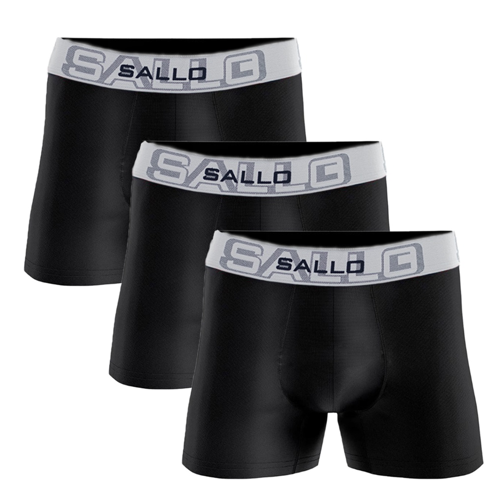 Kit Com 3 Cuecas Masculina Boxer Tecido Pergola Sallo | Shopee Brasil