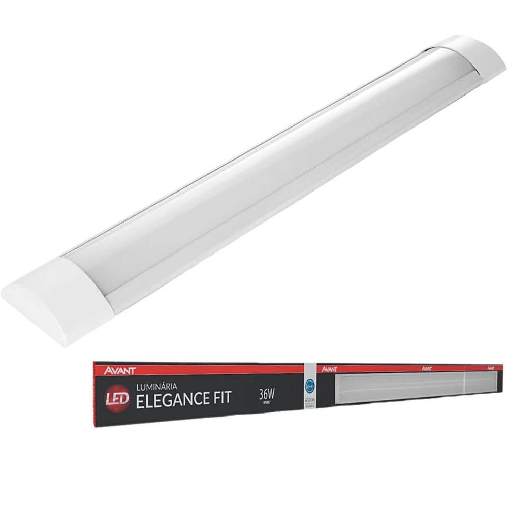 Luminaria 36w Led Sobrepor Slim Linear Branco Frio 6500k 100cm | Shopee Brasil