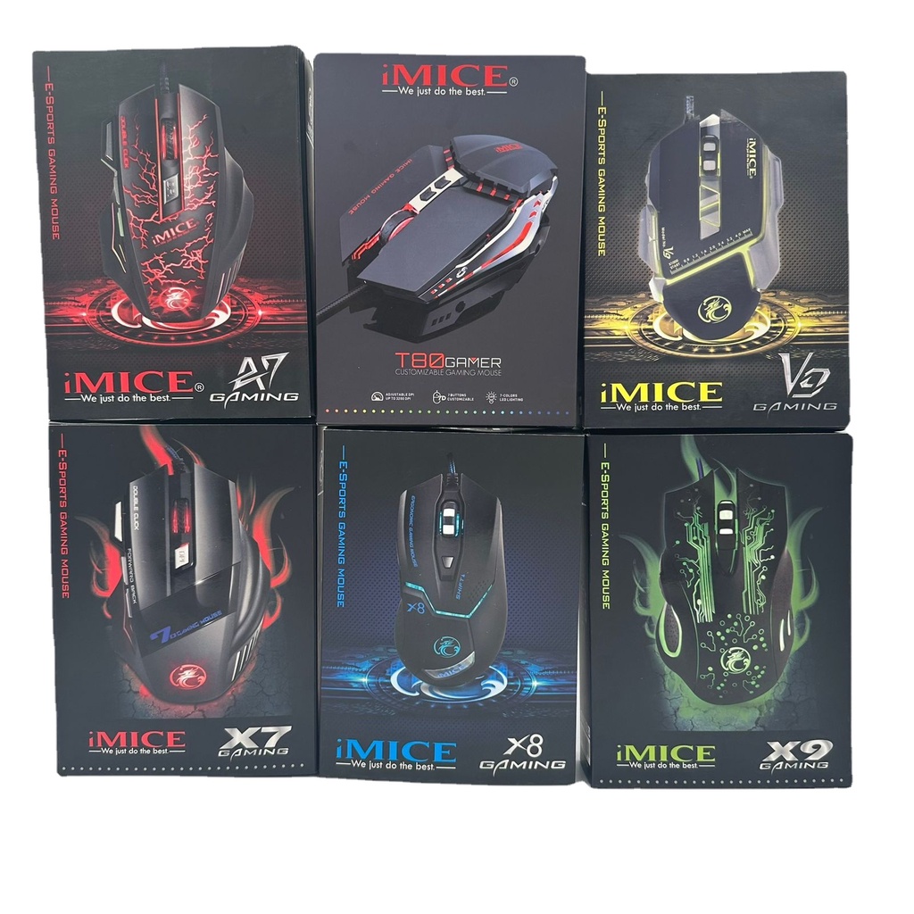 Mouse Gamer iMICE Original - Material de Alto Qualidade - Modelos X7 ...