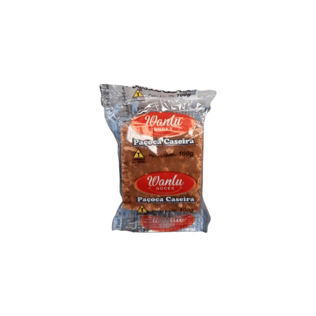 Doce Paçoca Quadrada Caseirão 100 Gr - Wanlu | Shopee Brasil