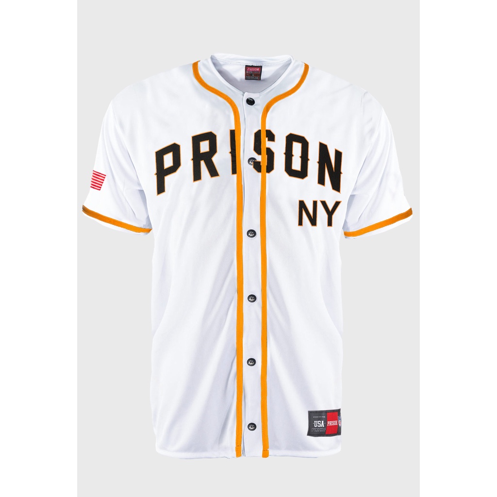 Camisa Baseball Prison Jarsey NY | Shopee Brasil