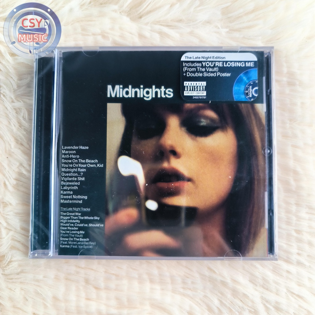 Taylor Swift Midnights (The Late Night Edition) CD Álbum Special ...