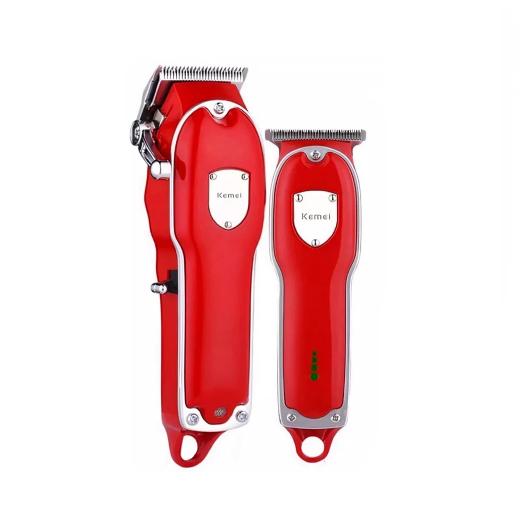 Combo Maquina Kemei Km 3911 De Corte E Acabamento Completo | Shopee Brasil