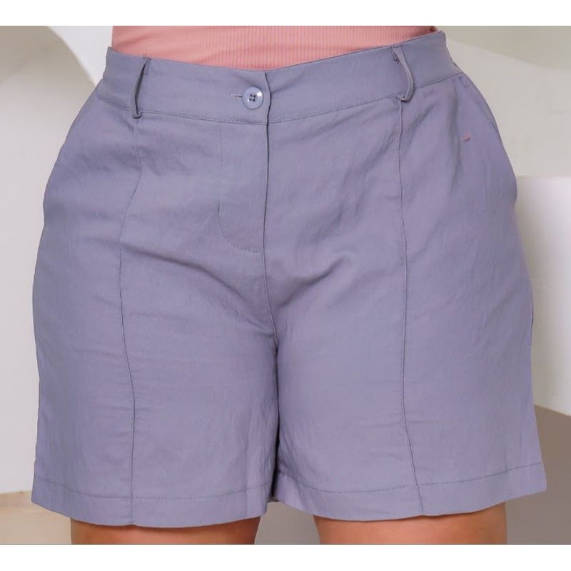 Short Feminino Alfaiataria Sensorial Plus Size com Elástico, Cores Sofisticadas | Shopee Brasil