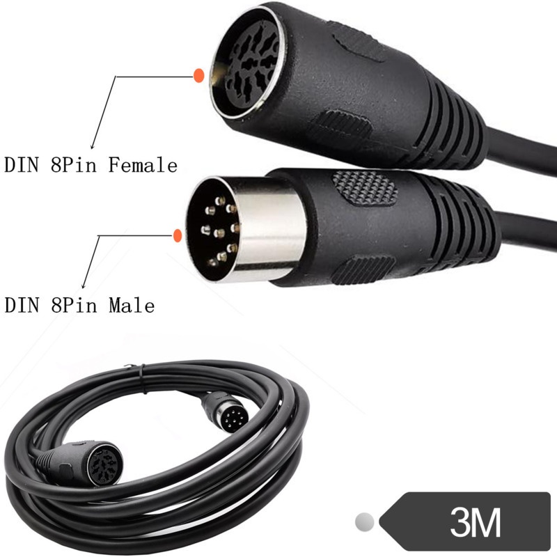 Cabo De 8 Pinos Sistema De Áudio De Conferência Grande DIN 8p Extensão ...