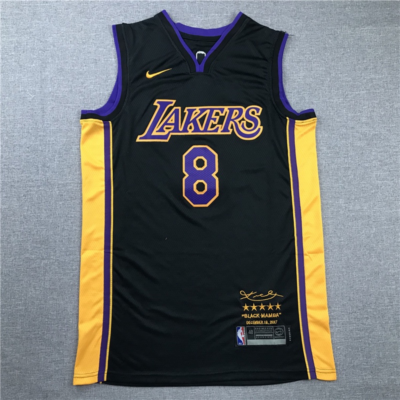Brlq Camisa NBA 8 24 Kobe Bryant Bordada | Shopee Brasil