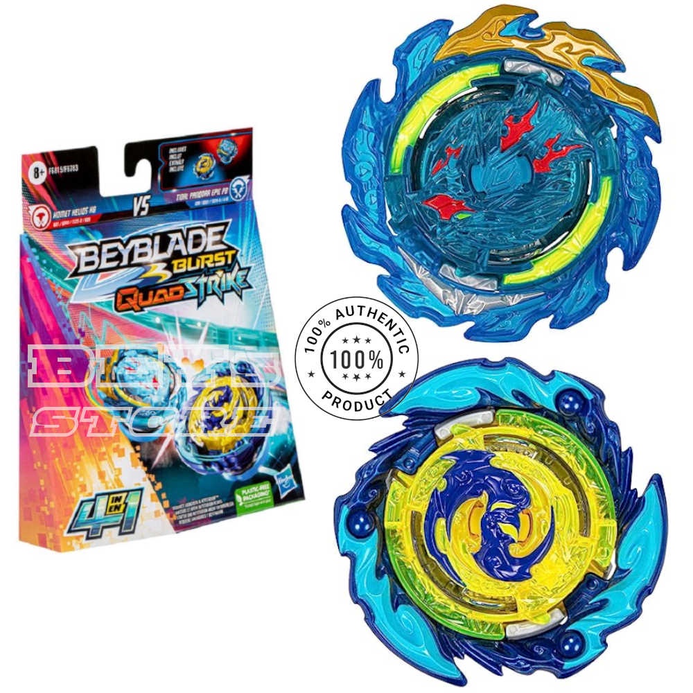 Beyblade Burst QuadStrike Helios H8 and Tidal Pandora P8 | Shopee Brasil