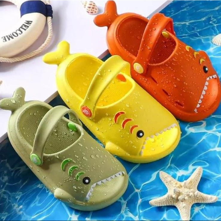 Papete babuche bebê baby shark crocs infantil tubarão BS03 | Shopee Brasil