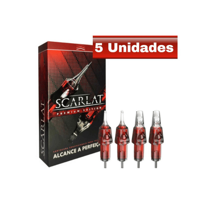 Cartucho Scarlat Premium para Tatuagem Tattoo - 5 Unidades - Escorrega ...
