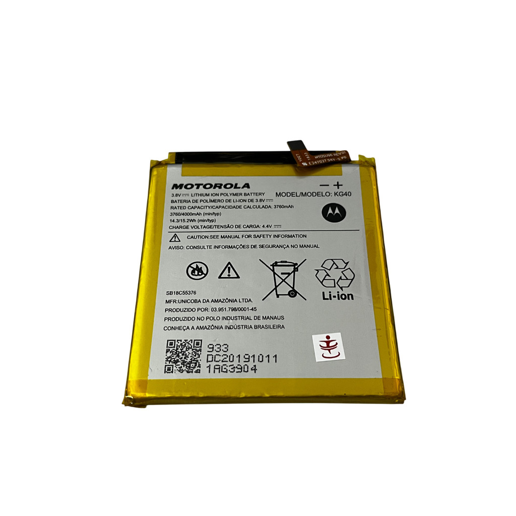 Bateria Compativel Moto G8 Play Kg40 4.4V 3760mAh | Shopee Brasil