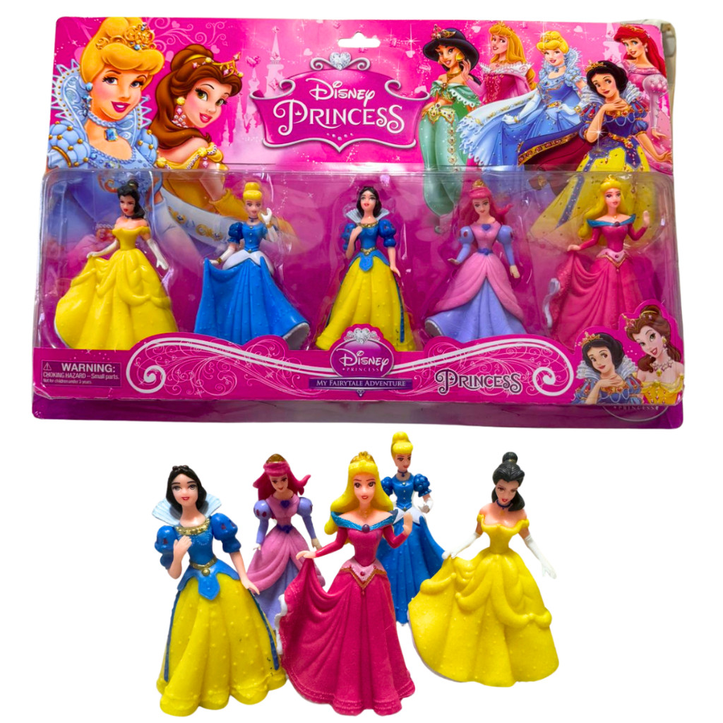 5 Bonecas Princesas da Disney Cinderela Branca de Neve Bela Adormecida ...