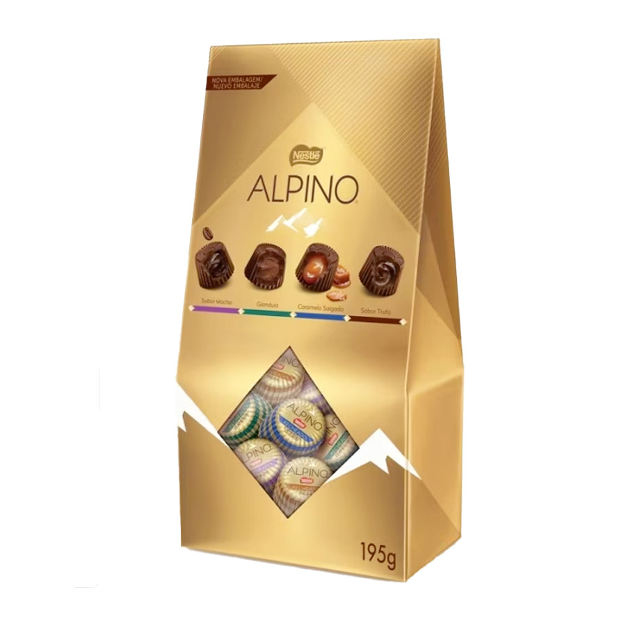 Bombom Chocolate Sortido Alpino Ed Páscoa Com 15 Unidades Nestle 195g ...
