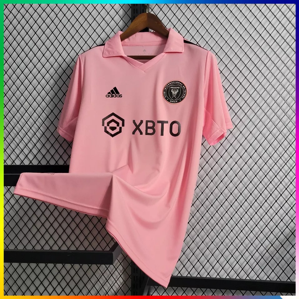 2023 camisa miami messi Nova Camisa 23/24 M-I Home Futebol Jersey Rosa ...