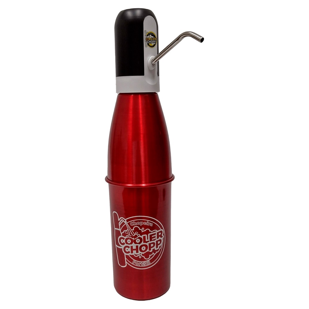 Cooler Chopp - Chopeira eletrônica portátil - Vermelha | Shopee Brasil