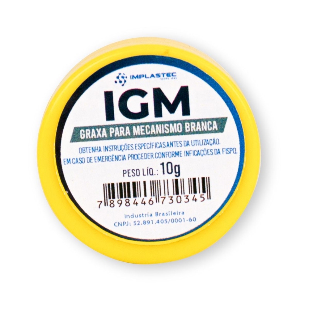 Graxa Branca Especial para Mecanismos - Implastec 10 Gramas | Shopee Brasil