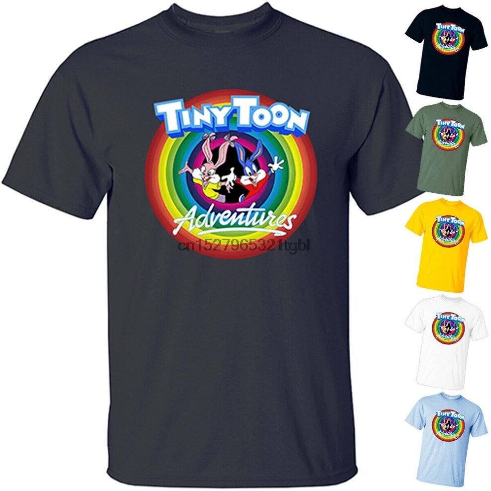 Jogo Tiny Toon Adventures V1 Video Looney Tunes T Shirt (Preto) Todos ...