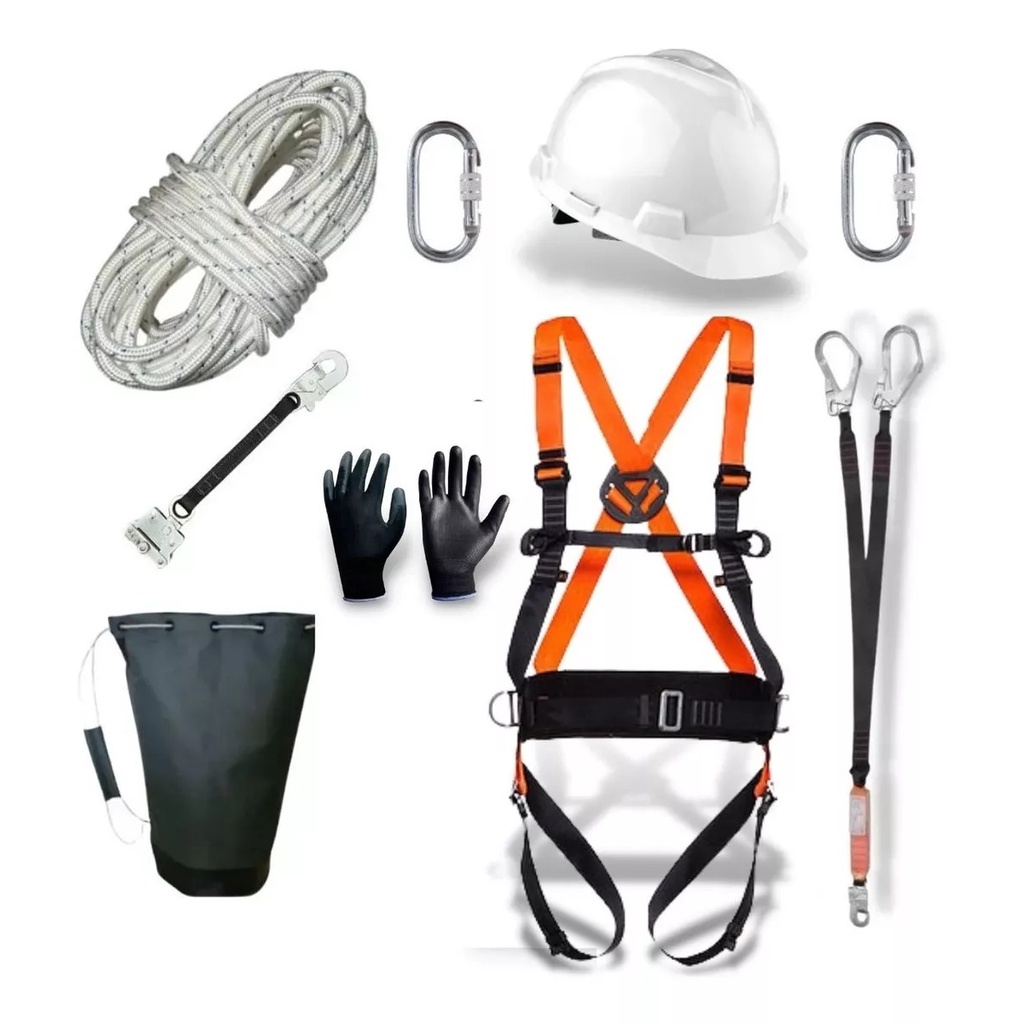 Equipamentos De Proteção Epi Trabalho Em Altura Kit Nr35 4pt | Shopee ...