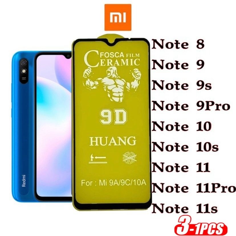 Película Fosca Cerâmica Flexível 9D Hidrogel XIAOMI NOTE 8 NOTE 9 NOTE 9PRO NOTE 10 NOTE11 NOTE ...