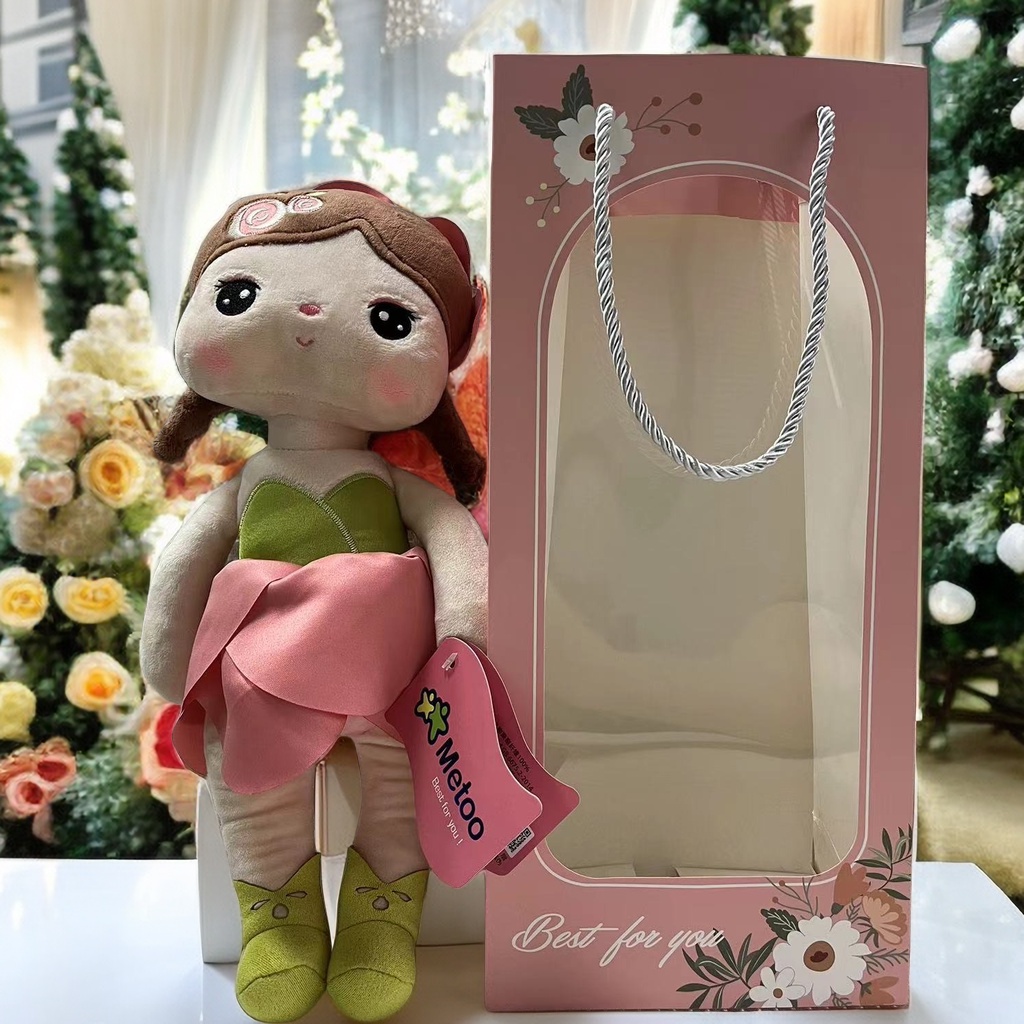 Metoo Flower Fairy Angela Gift Box Set, Tulip, Violet, Rose, Sunflower ...