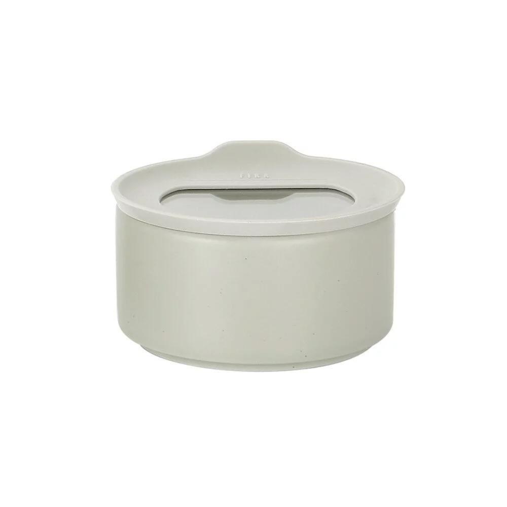 Pote Redondo de cerâmica - Tampa de Vidro - 200ml - Neoflam - FIKA ONE - Cor Branco | Shopee Brasil