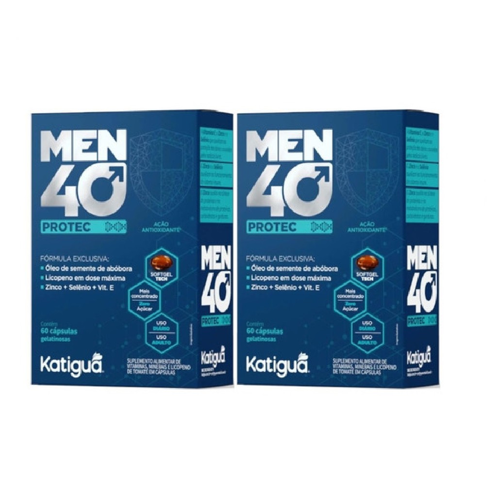 Kit 2 Men 40 Protec 640mg 60 Caps Katiguá | Shopee Brasil